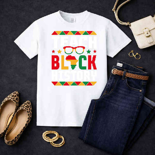 Teach Black History – Black History Month Premade DTF Transfer – Blind ...